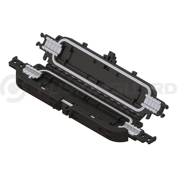 In-line Fiber Flat Drop Cable Repair Splice Closure