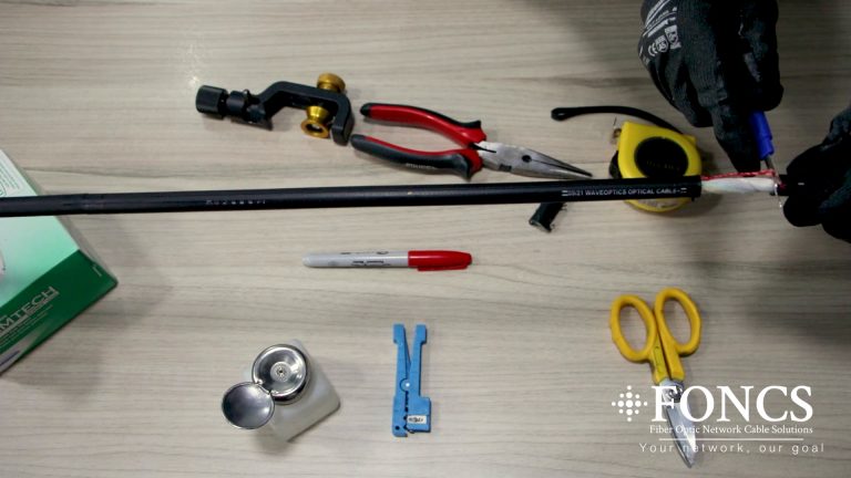 How to prepare a Fiber Optic Cable for Mid-Span Access - FONCS
