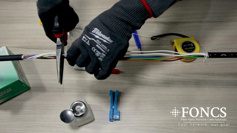 How to prepare a Fiber Optic Cable for Mid-Span Access - FONCS